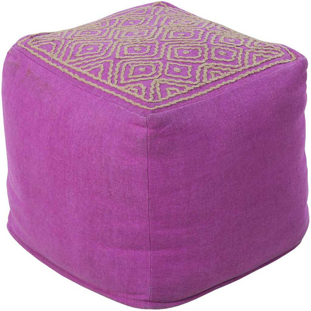 Standard Pink Cube Pouf - Froy.com