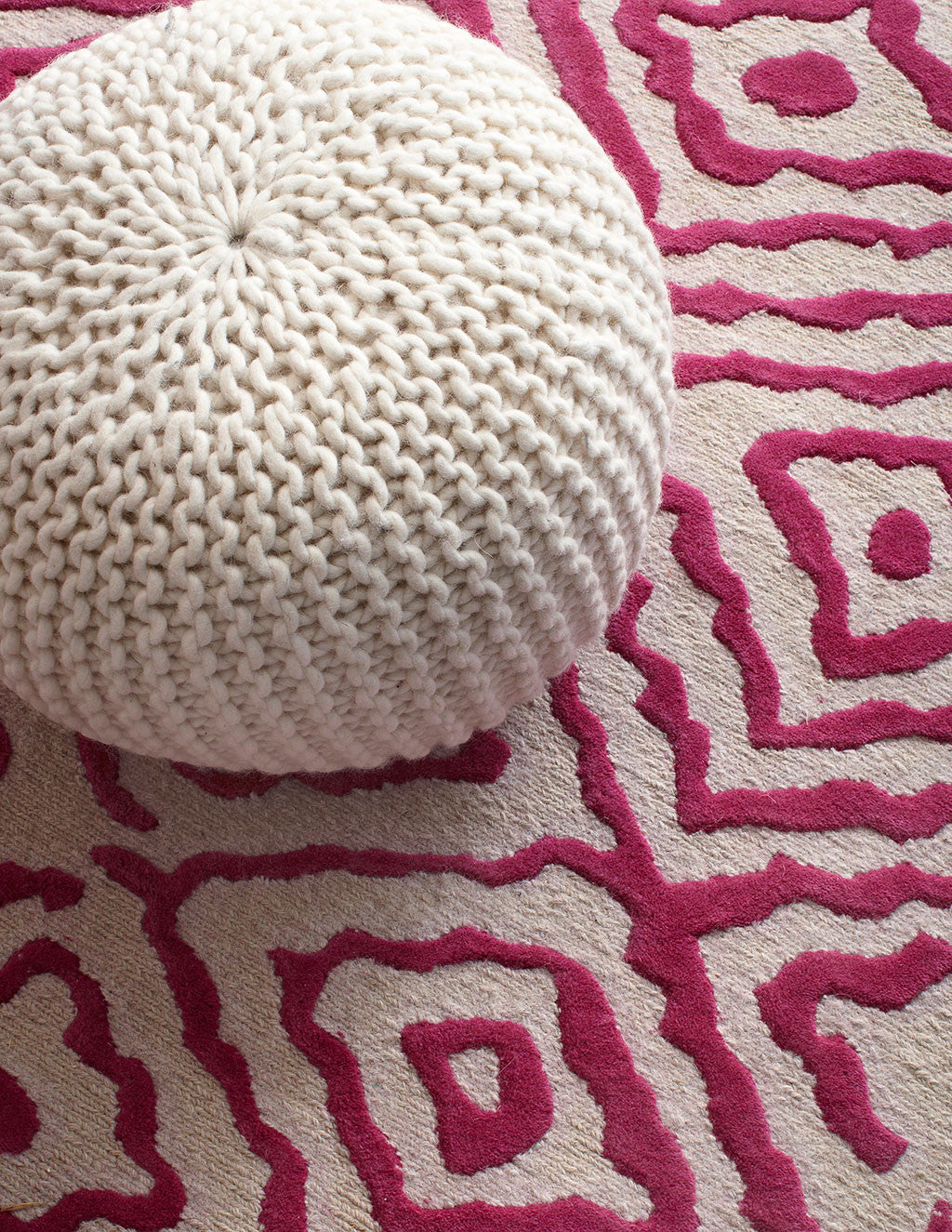 Standard Solid Neutral Sphere Pouf - Froy.com