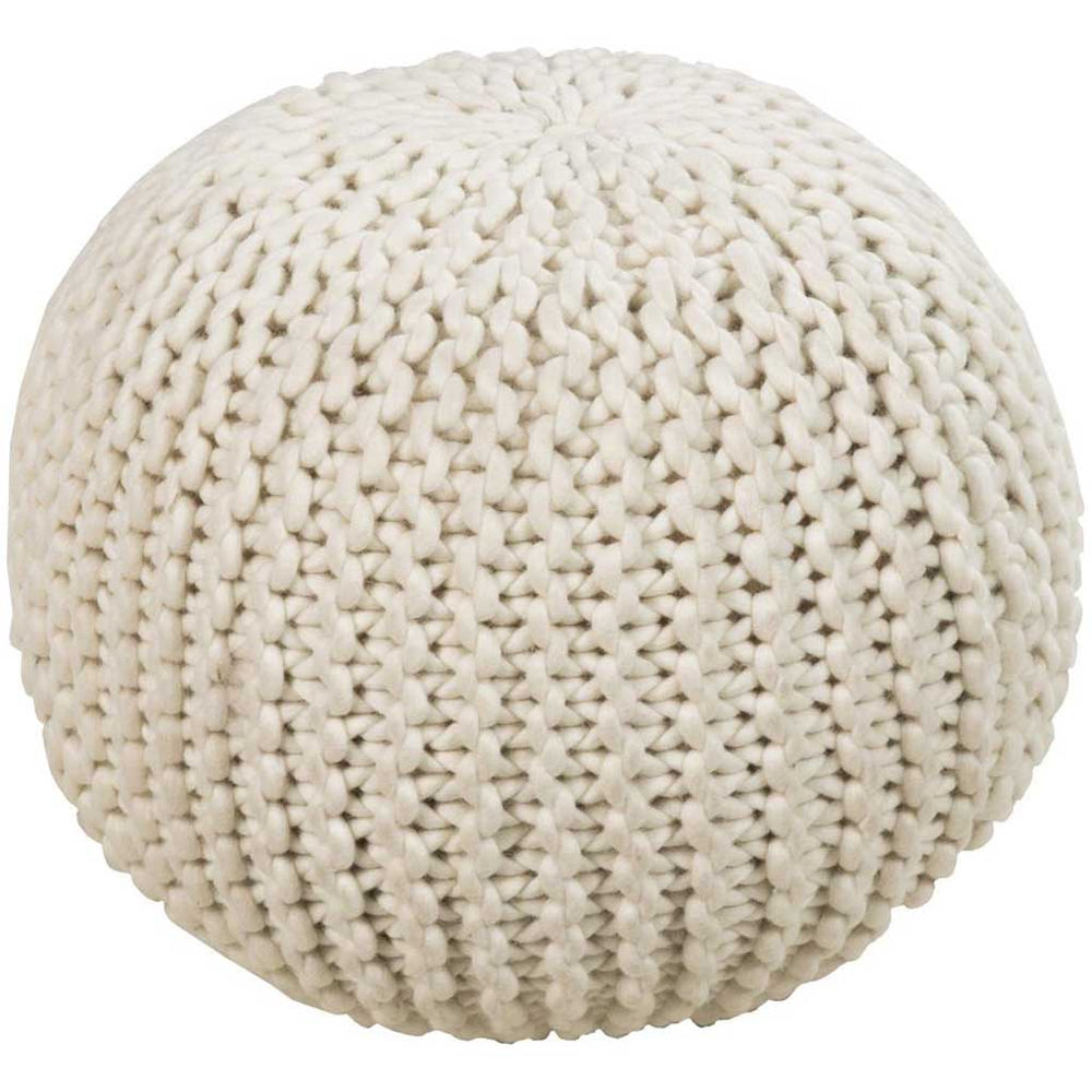 Standard Solid Neutral Sphere Pouf - Froy.com
