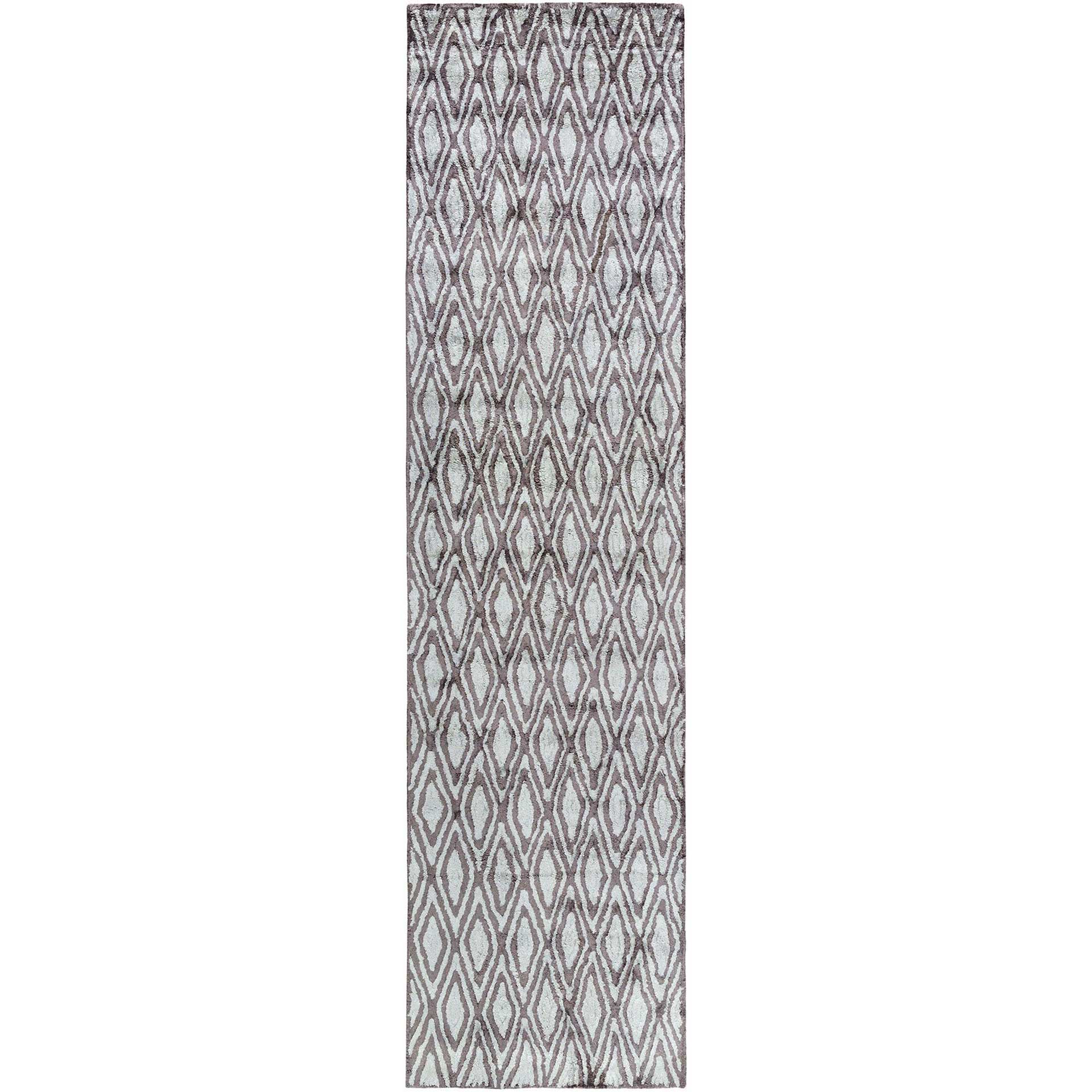 Quartz Charcoal/Sky Runner Rug - Froy.com