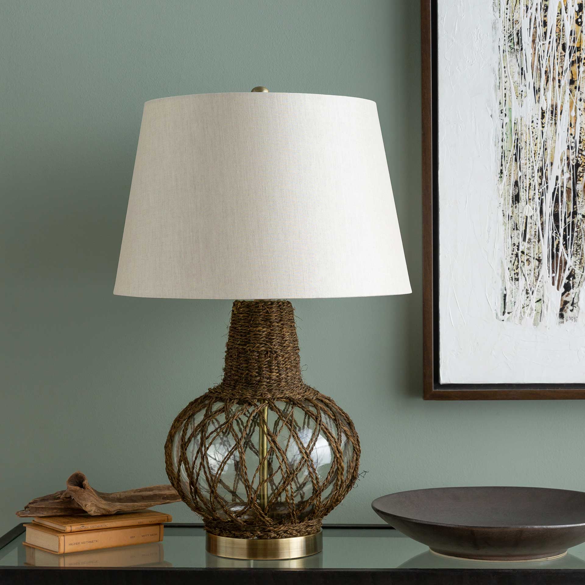 Robin Table Lamp White/Beige - Froy.com