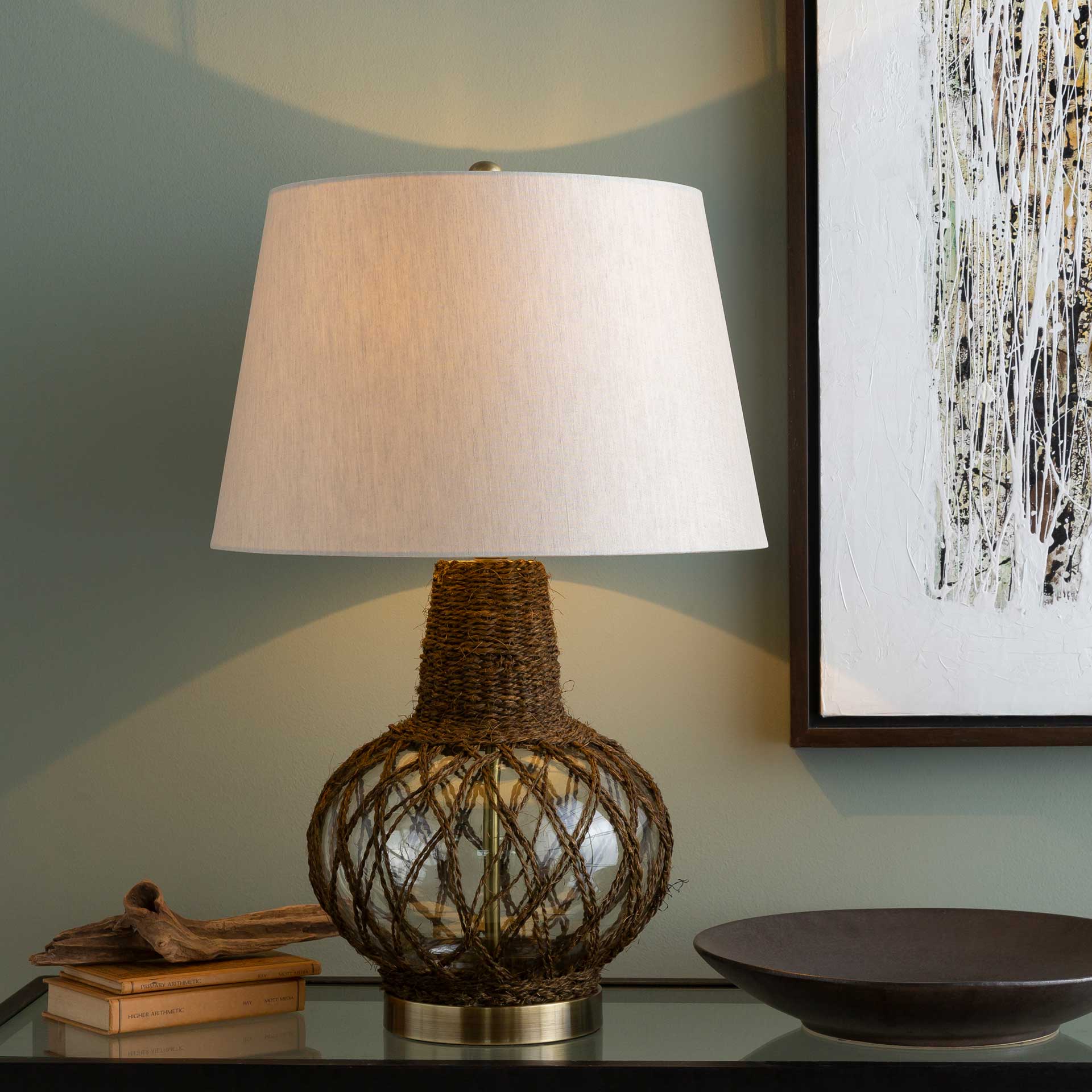 Robin Table Lamp White/Beige - Froy.com