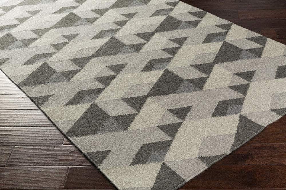 Rivington Light Gray/Gray/Ivory Area Rug - Froy.com