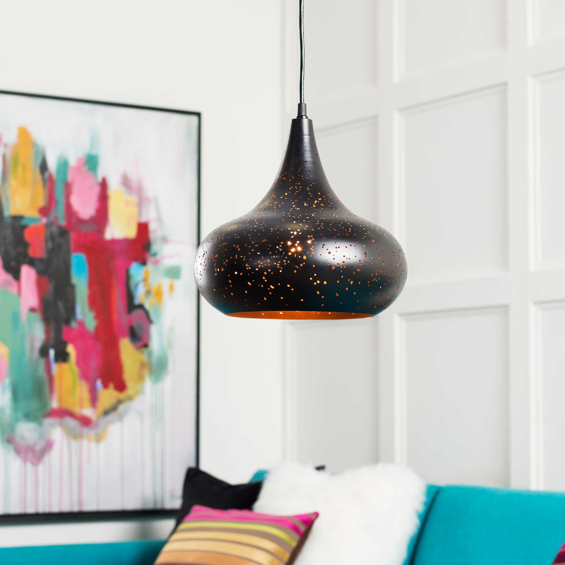 Valeria Ceiling Lamp Black - Froy.com