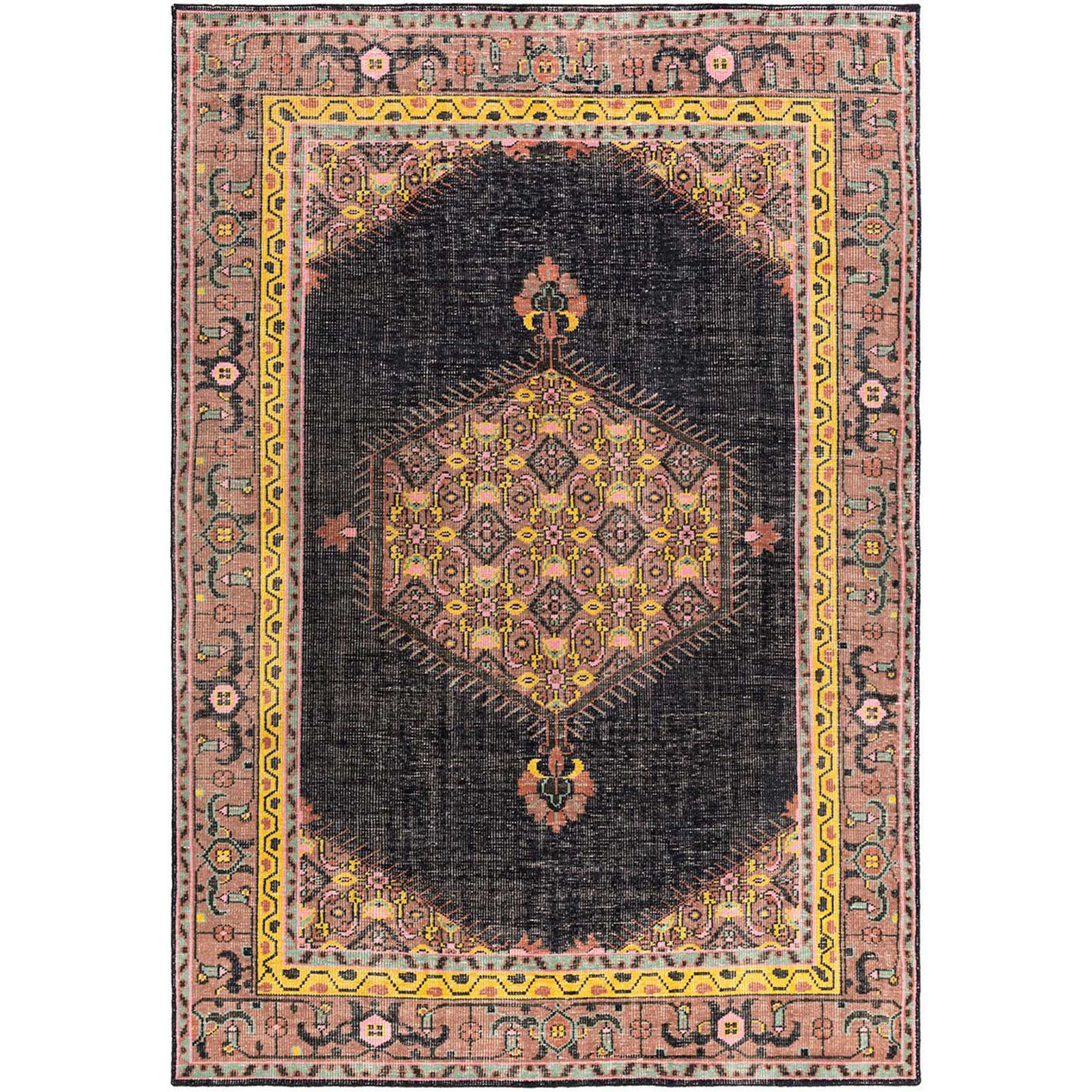 Zahra Charcoal/Mauve Area Rug - Froy.com