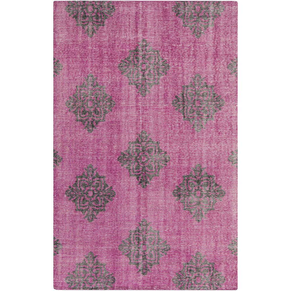 Zahra Magenta/Black Area Rug - Froy.com