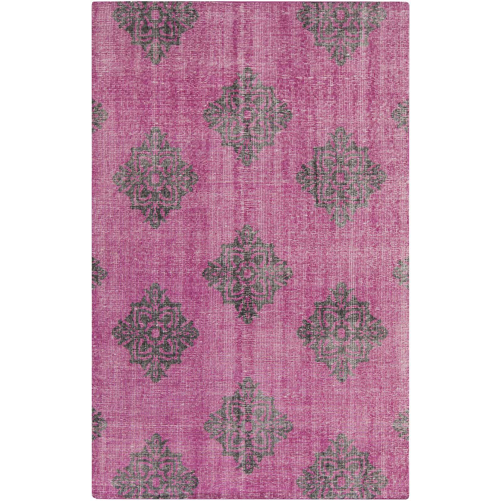 Zahra Magenta/Black Area Rug - Froy.com